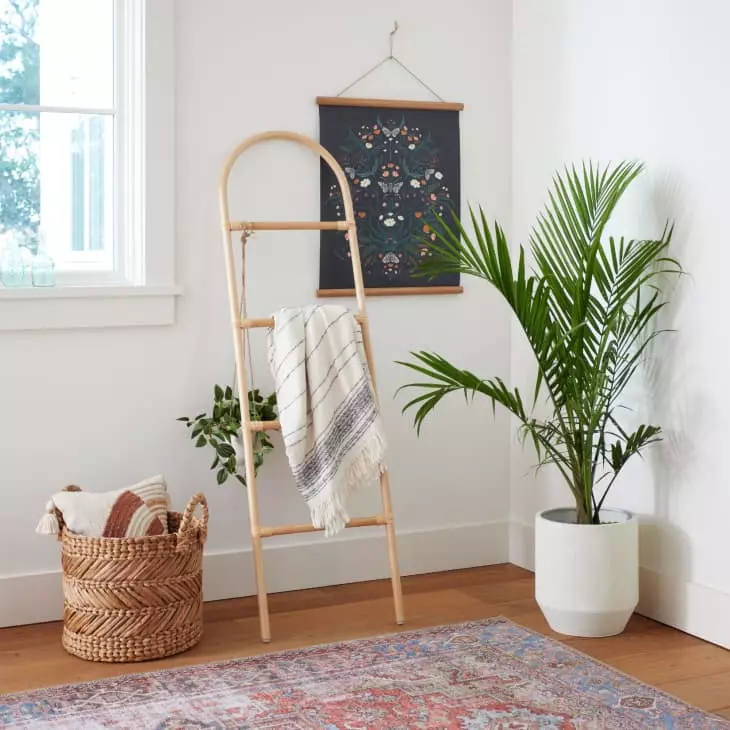 Setšoantšo sa sehlahisoa: Natural Rattan Arch Ladder Decor