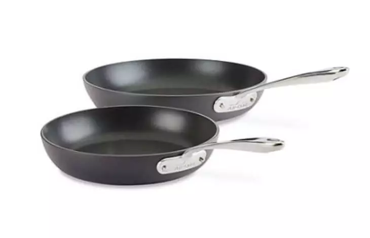 Igishushanyo cyibicuruzwa: Byose-Byambaye Nonstick Birakomeye-Anodize 2-Igice Fry Pan Set