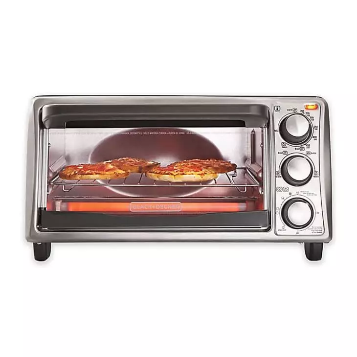 produktôfbylding: Black & Decker 4-Slice Toaster Oven yn Grey