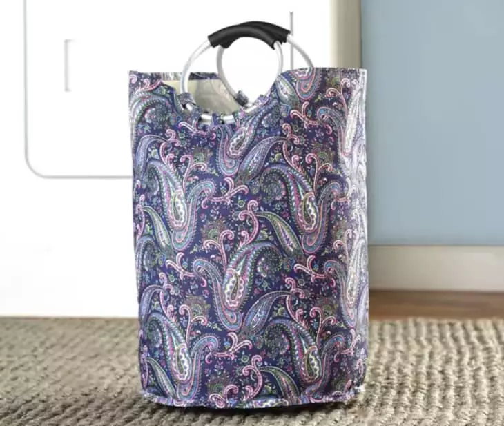 Produktbilde: Lakeside Canvas Laundry Tote med Jumbo Polstrede Grip Håndtak