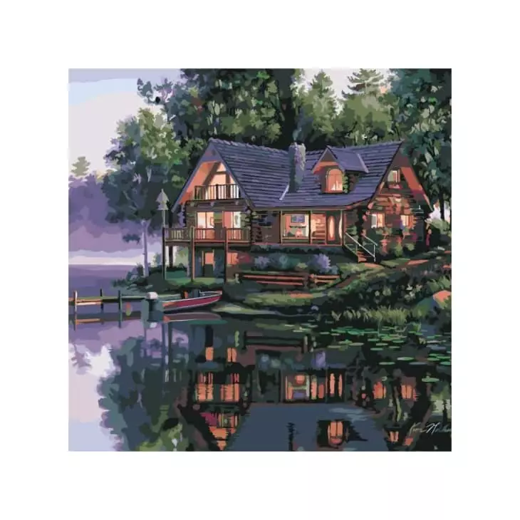 Produktbillede: Cabin Fever Paint-by-Number Kit