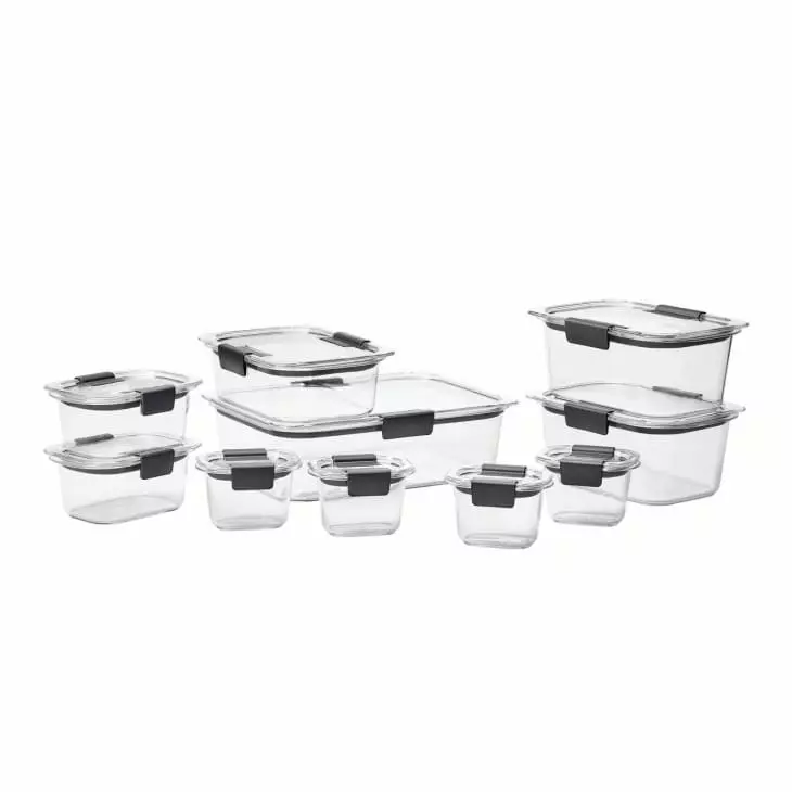 ຮູບພາບຜະລິດຕະພັນ: Rubbermaid Brilliance Food Storage Container Set, 20-piece