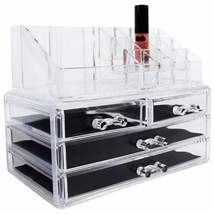 Umfanekiso weMveliso: I-Ikee Design Acrylic Jewelry & Cosmetic Storage Display Box