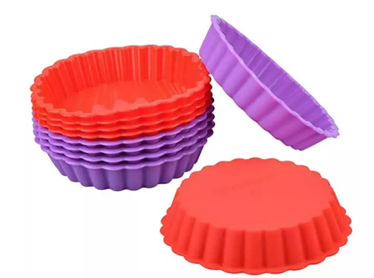 Khoom duab: Mini Pie Pan Non-stick Round Silicone Baking Pwm