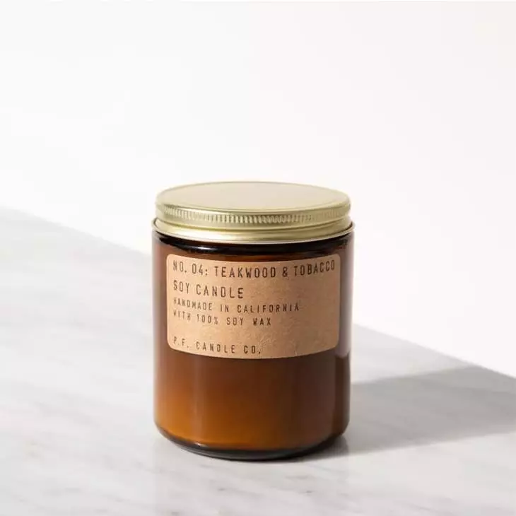 Khoom duab: Teakwood & Tobacco Candle