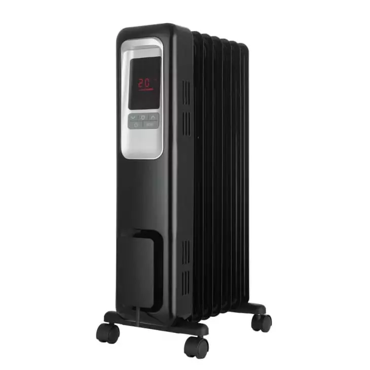 ထုတ်ကုန်ပုံ- 1,500-Watt Digital Electric Oil-Filled Radiant Portable Space Heater