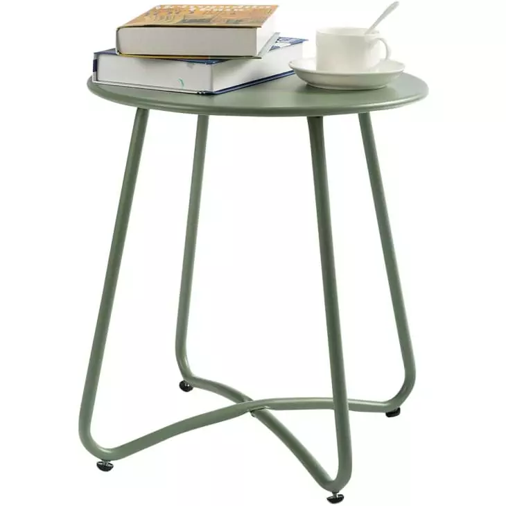 Isithombe somkhiqizo: I-HollyHOME Round Metal Side Table