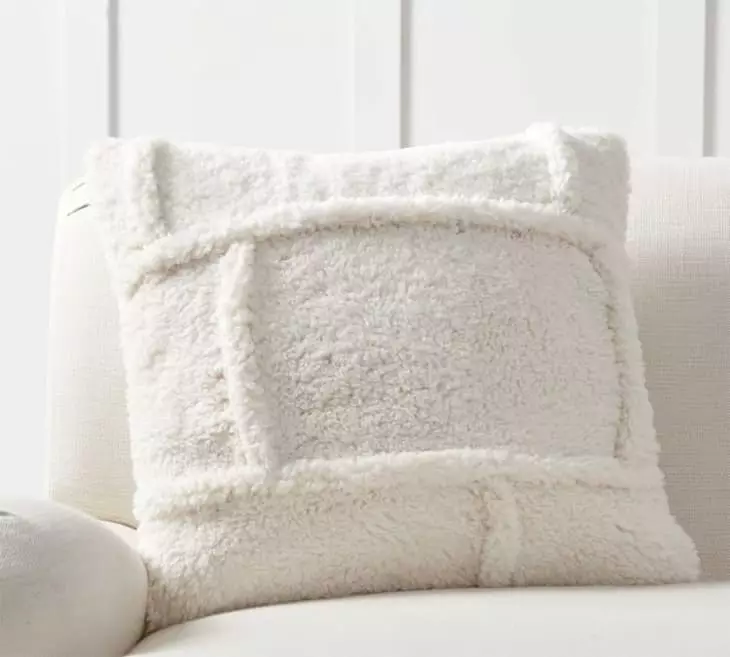 Sary vokatra: Patchwork Sherpa Pillow Cover