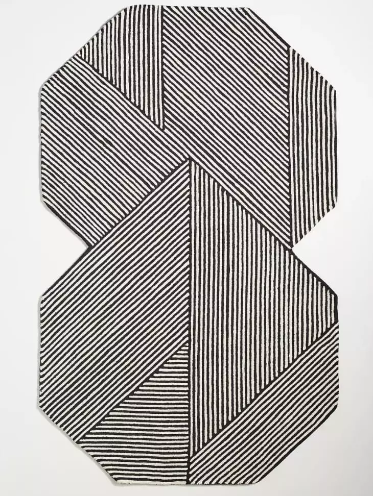 Foto ngwaahịa: Tufted Stripe Illusion Rug, 3'x 5'