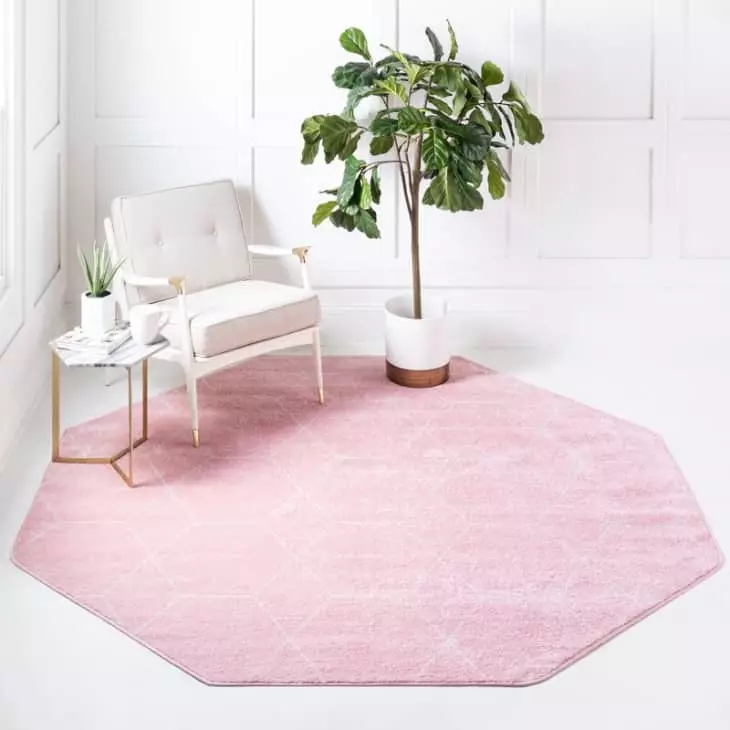 Imaginea produsului: Elborough Geometric Pink Area Rug