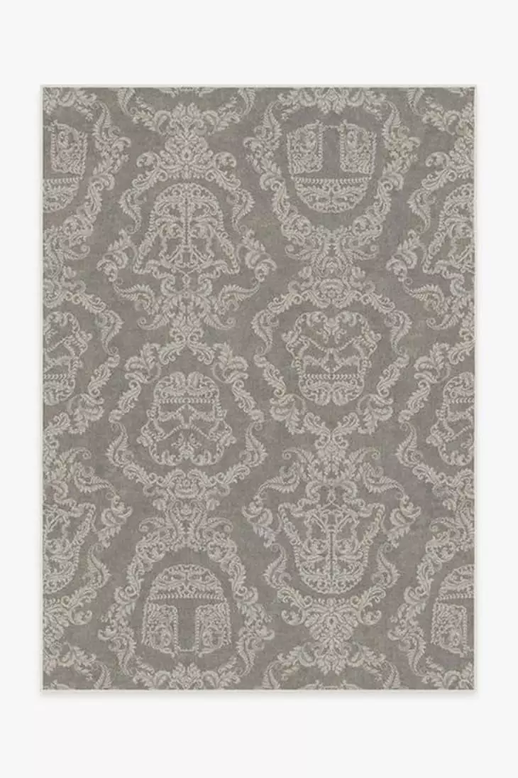 Imazhi i produktit: Qilim guri Damask me anë të errët, 5' x 7'