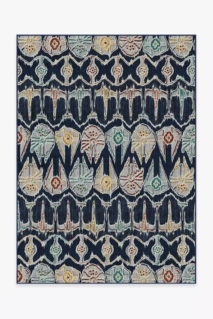 Ata Oloa: Corellian Ikat Navy Fala, 5 'x 7'