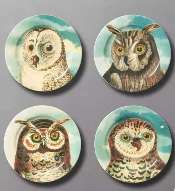 Piring Owl saka John Derian kanggo Koleksi Target