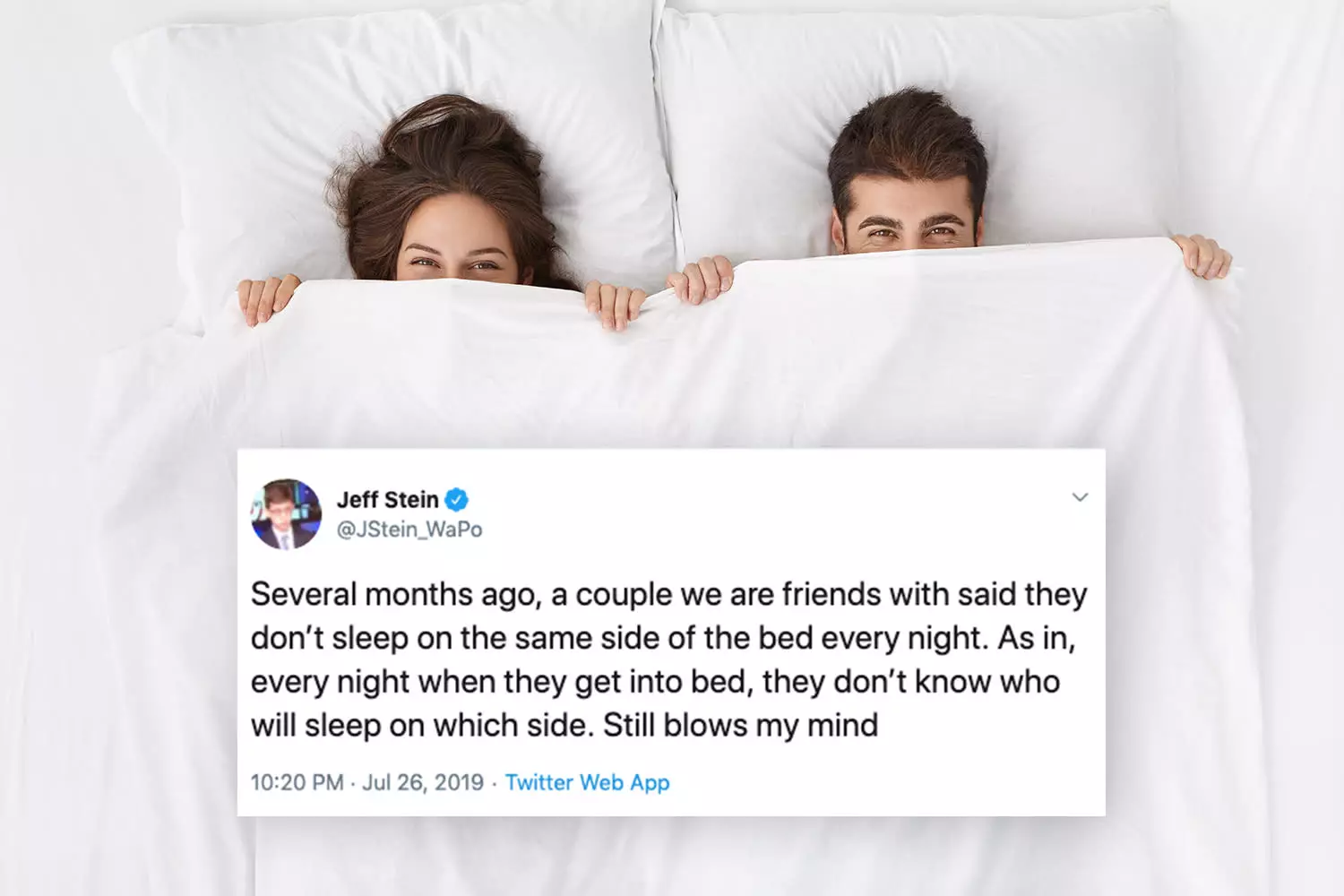 Twitter không thể xử lý suy nghĩ không có "bên" giường