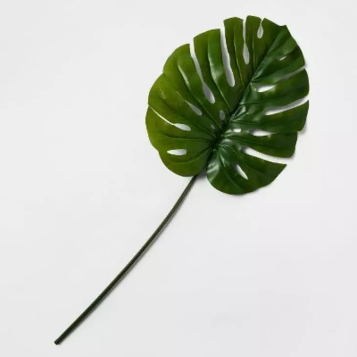 Hoton samfur: 40 ″ Artificial Monstera Leaf Stem Green