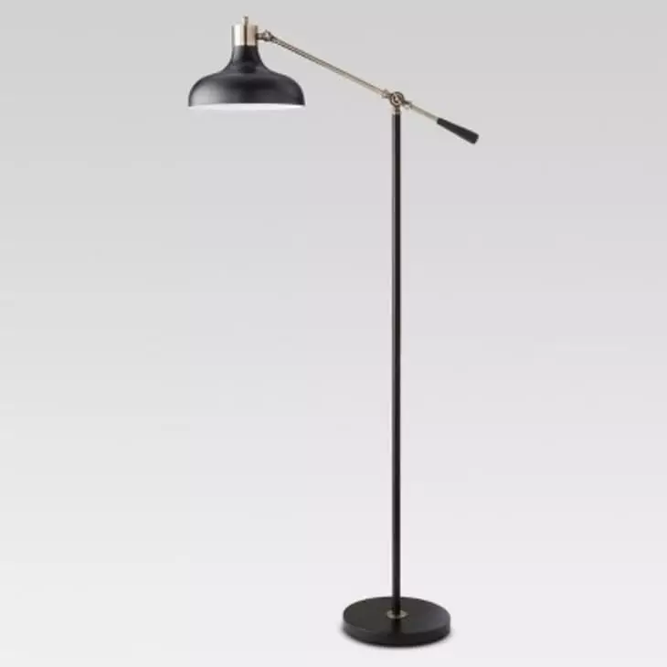 ຮູບພາບຜະລິດຕະພັນ: Crosby Schoolhouse Floor Lamp Black