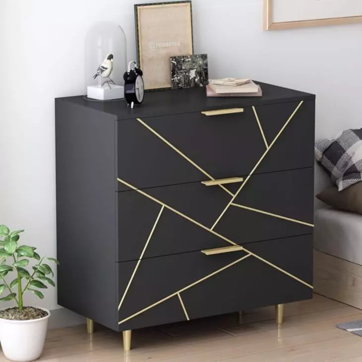 Khoom duab: Mikolo 3-Drawer Storage Dresser