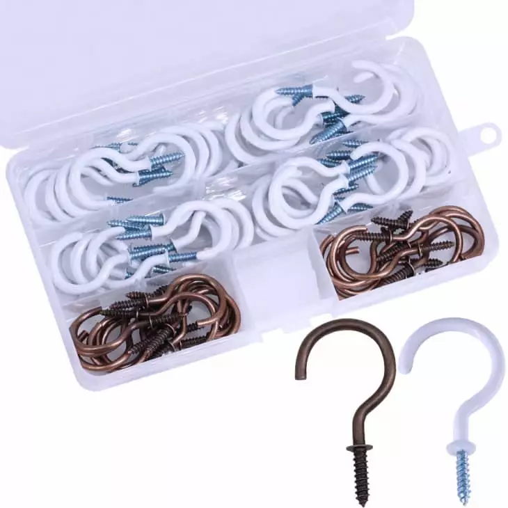 Sary vokatra: Supla 54 Pcs Ceiling Screw Hooks