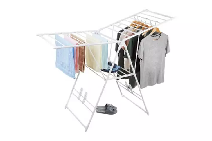 Aworan Ọja: AmazonBasics Gullwing Clothes Drying Rack