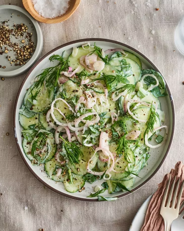 Insalata di cetrioli al latticello