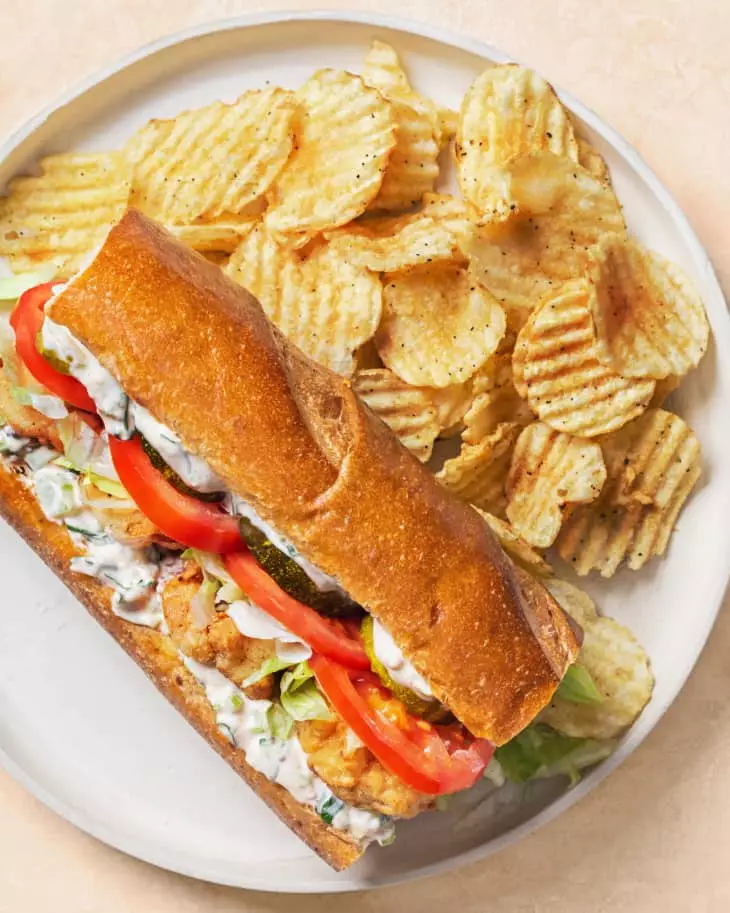 Receta e karkalecave Po' Boy