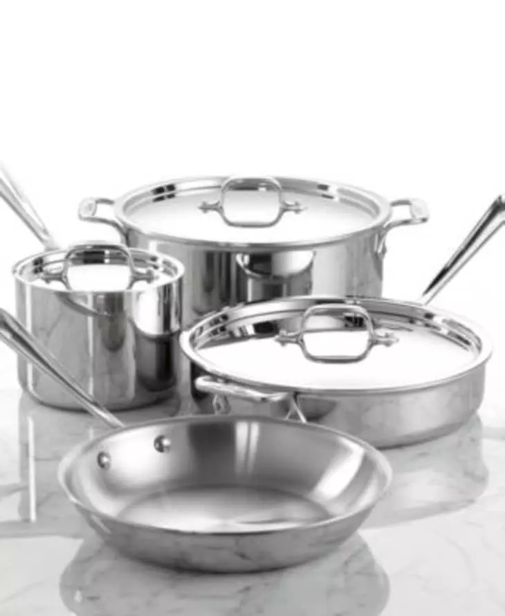 Hulagway sa Produkto: All-Clad Stainless Steel 7-Pc. Set sa Cookware