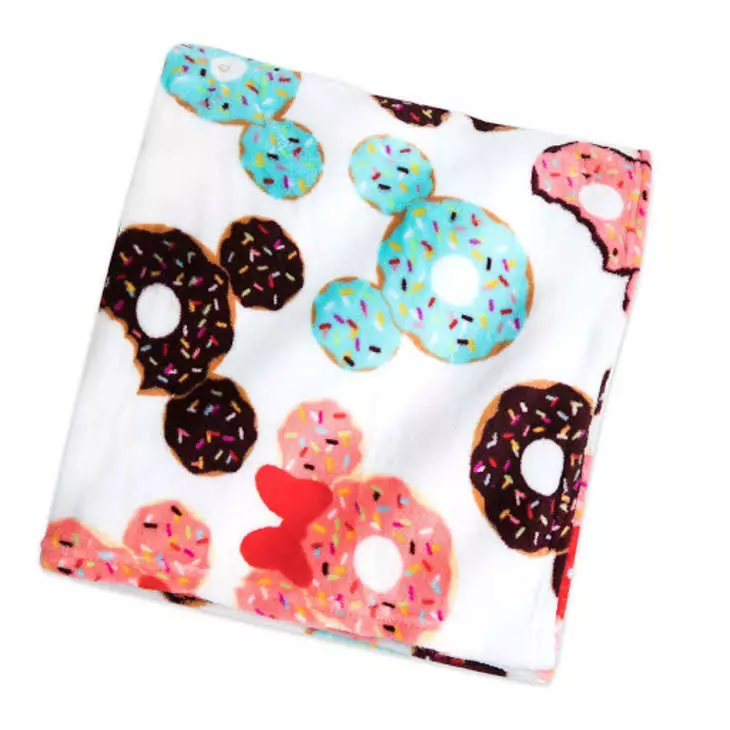 Chithunzi Chojambula: Mickey ndi Minnie Mouse Donut Fleece Throw