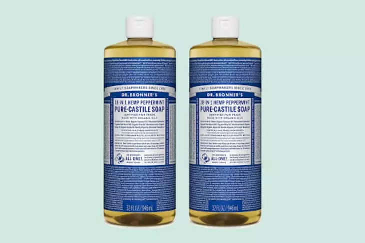 Zdjęcie produktu: Dr. Bronner's Peppermint Pure-Castile Mydło, 32 uncje, opakowanie 2 szt.