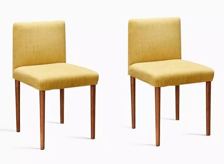 Chithunzi Chogulitsa: Ellis Upholstered Dining Chairs, Dark Horseradish (Seti ya 2)