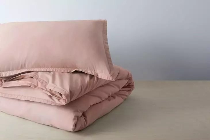 Sary vokatra: Fanasan-damba organika Percale Duvet Cover Set