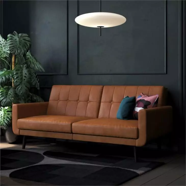 Larawan ng Produkto: DHP Nia Modern Faux Leather Sofa Bed