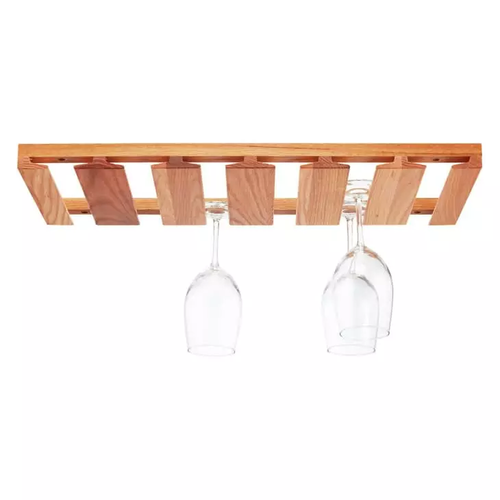 Setšoantšo sa sehlahisoa: Undercabinet Wine Glass Rack