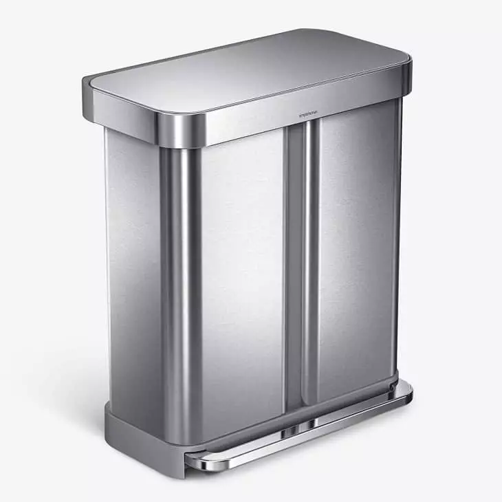 Setšoantšo sa sehlahisoa: simplehuman Dual Compartment Trash Can