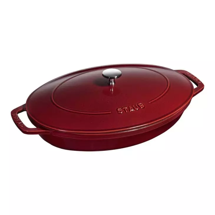 Isithombe somkhiqizo: I-Staub Cast Iron Oval Oven Dish, iGrenadine - Ukungapheleli Okubonakalayo