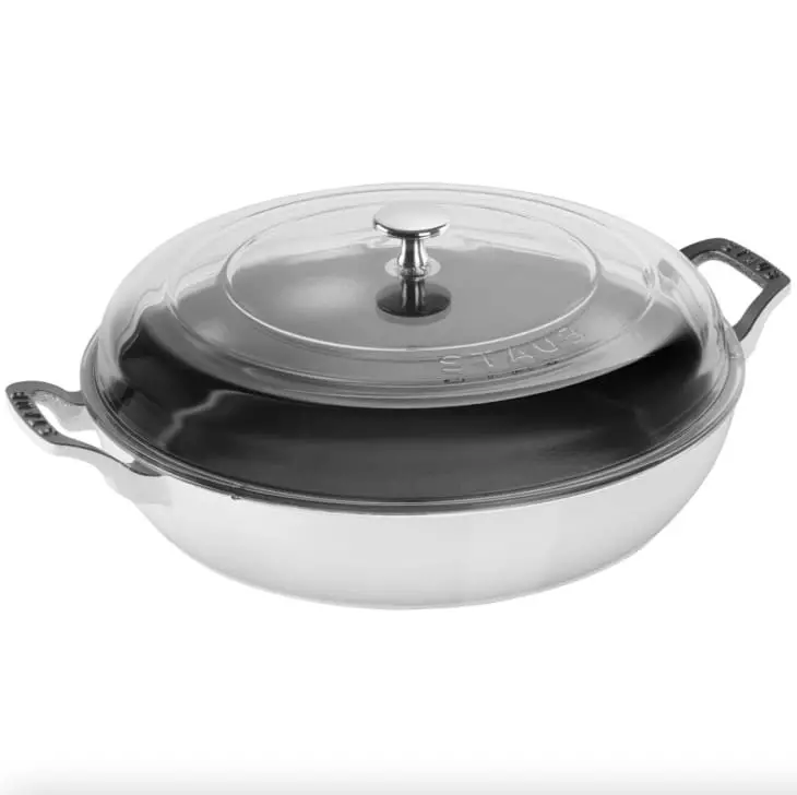 Sarin'ny vokatra: Sauté Pan Staub 12-inch misy sarony fitaratra - tsy fahatomombanan'ny maso