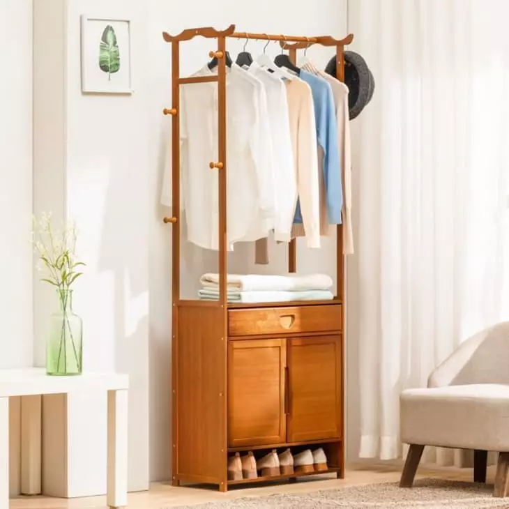 Produkto vaizdas: MoNiBloom Bamboo Clothing Rack