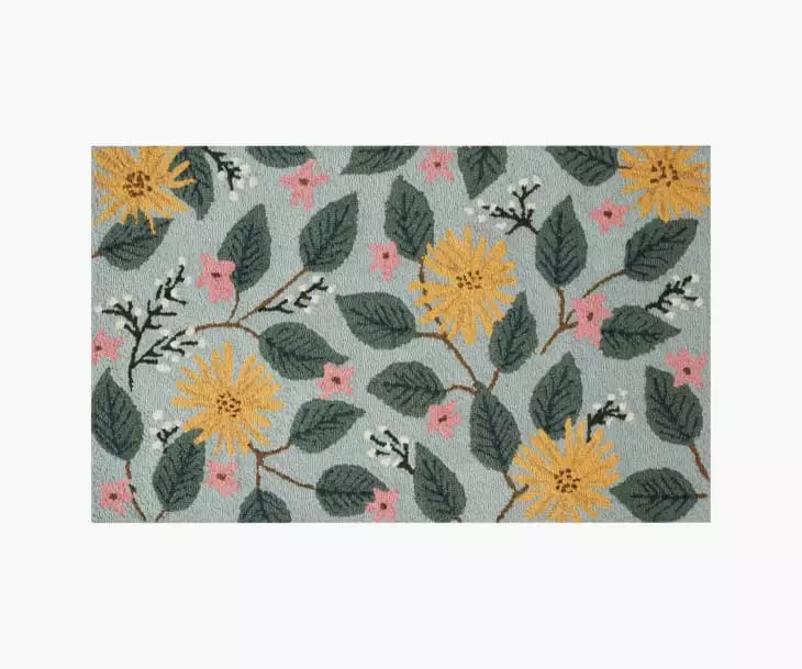 Hoton Samfurin: Dandelion Light Blue-Hooked Rug 2'3