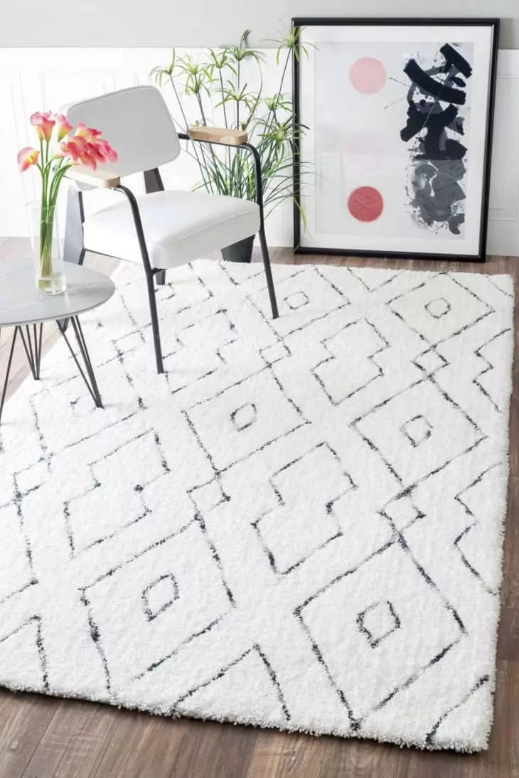 Termék képe: Double Diamond Lattice Shag Rug