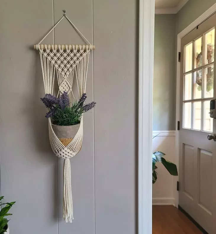 ထုတ်ကုန်ပုံ- အသေးစား Macrame Single Plant Hanger