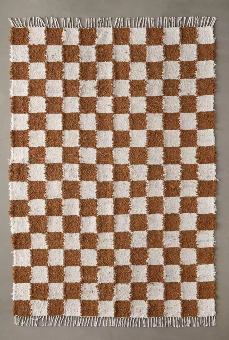 Chigadzirwa Mufananidzo: Checkerboard Shaggy Rug, 5