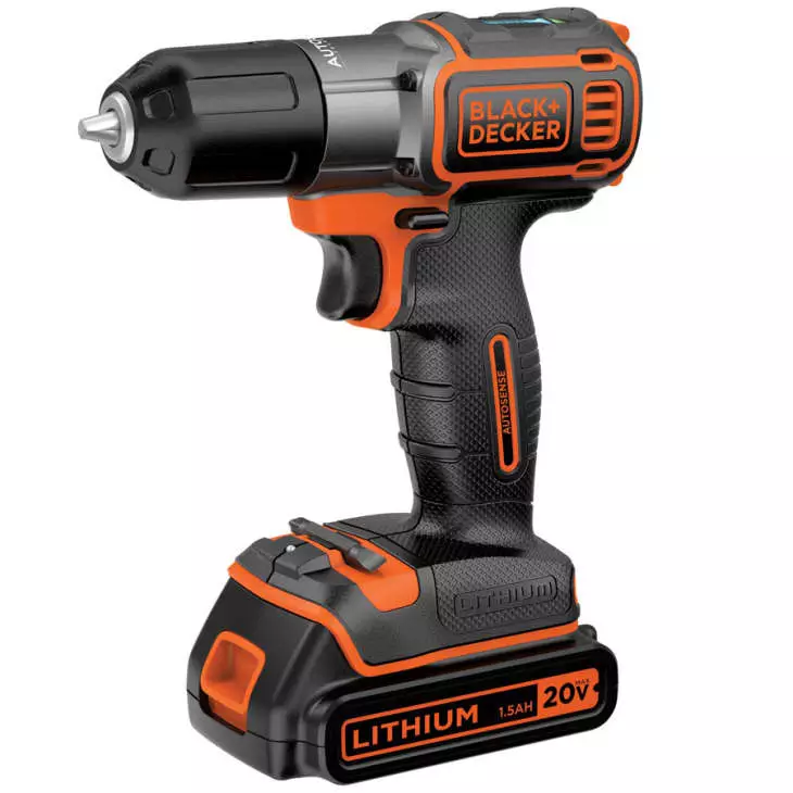 Gambar produk: Hideung & Decker 20-Volt Cordless Bor