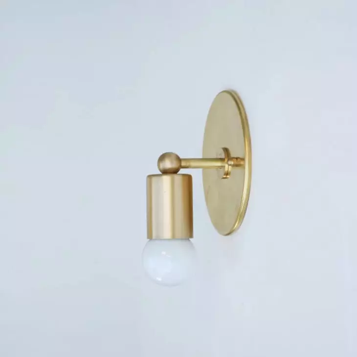 Imaxe do produto: Mid Century Brass Wall Sconce Light