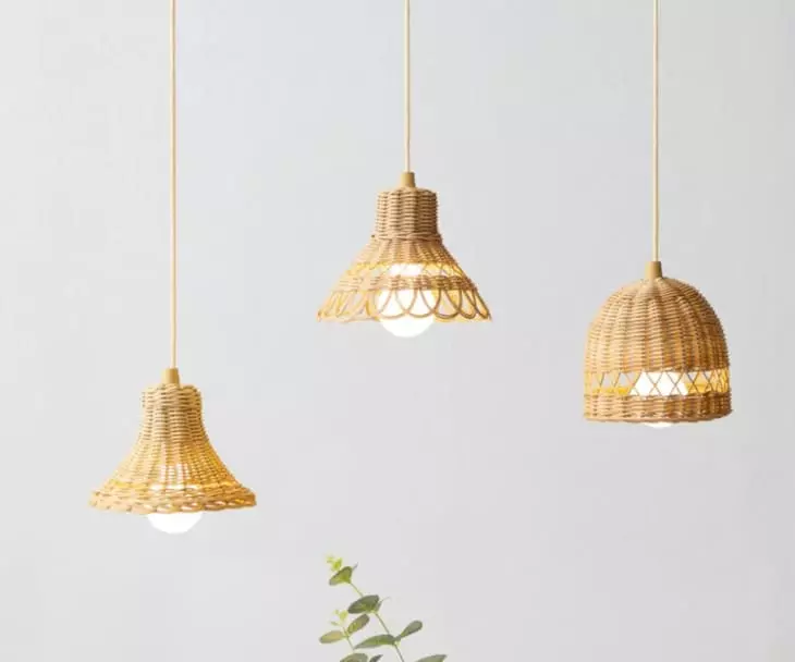 Isithombe somkhiqizo: I-Small Rattan Pendant Light Shade