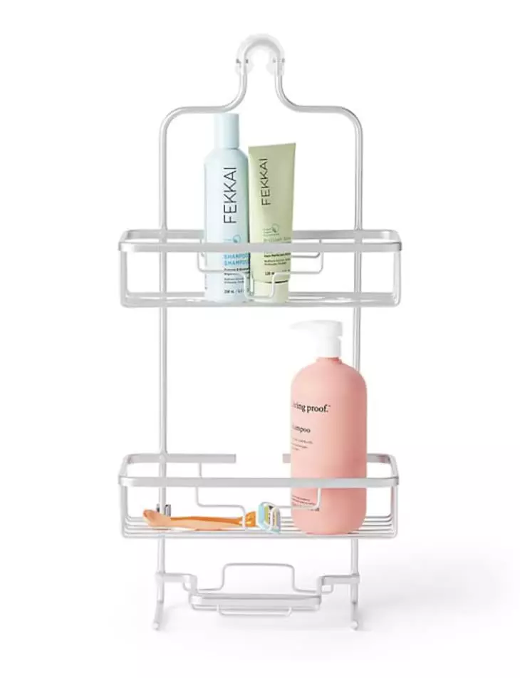 Setšoantšo sa sehlahisoa: Squared Away NeverRust Aluminium Over-the-Shower Caddy