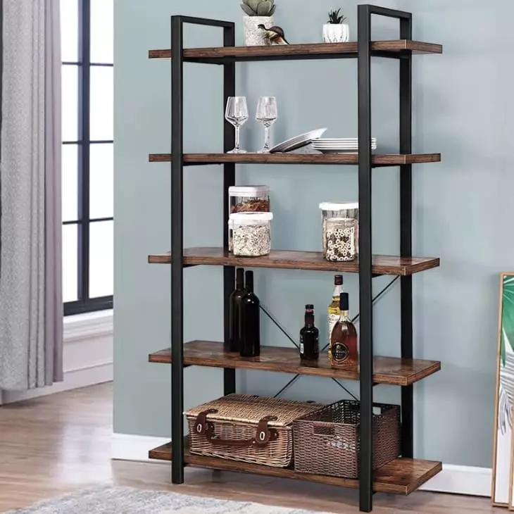 Image du produit : 17 Stories Carranza 70'' H x 39.4'' W Steel Etagere Library