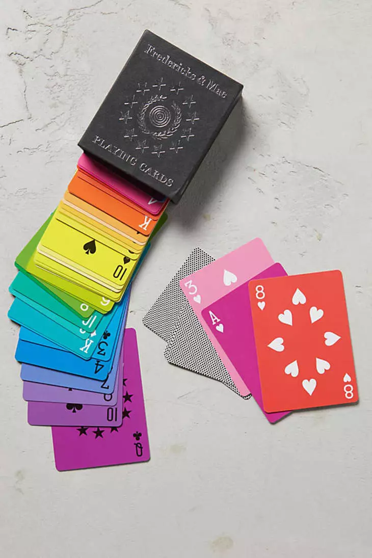 Hulagway sa Produkto: Anthropologie Rainbow Playing Cards