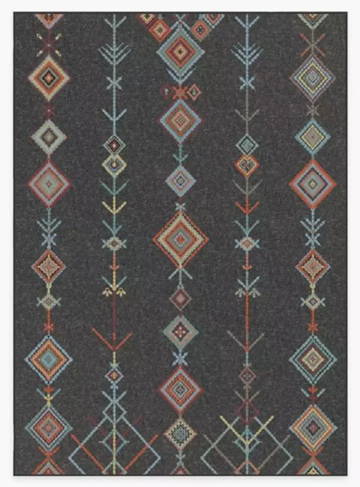 Image du produit : Tapis anthracite Kenza, 5' x 7'