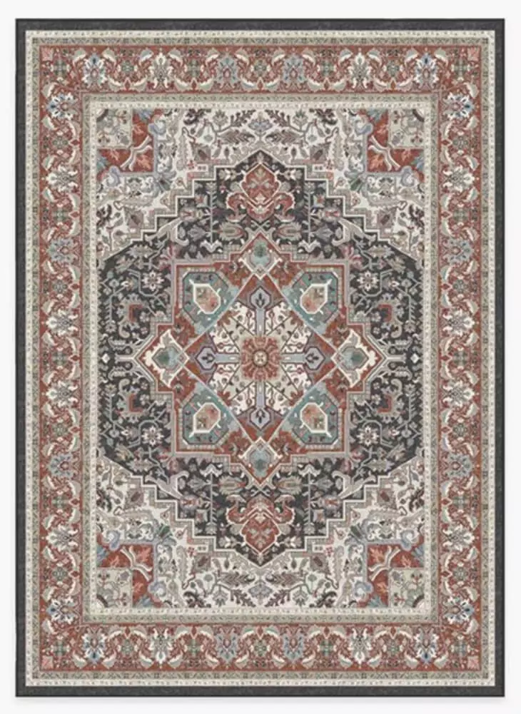 Image du produit : Tapis Hendesi Heriz Garnet, 5' x 7'