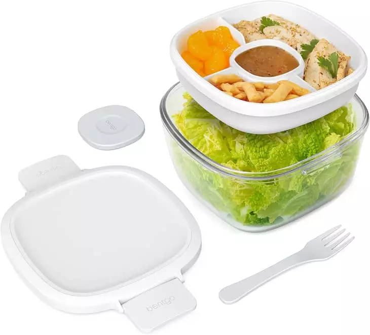 Productafbeelding: Bentgo glazen lekvrije saladecontainer