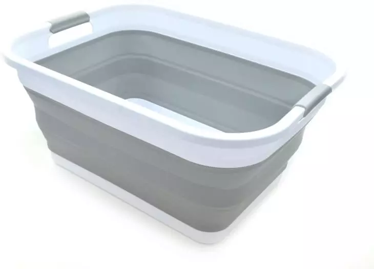 Hulagway sa Produkto: SAMMART Collapsible Plastic Laundry Basket